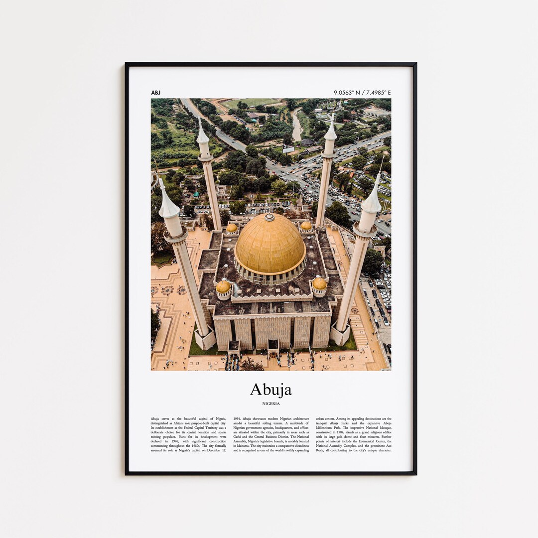 Abuja Color Print, Abuja Real Photo Poster, Abuja Travel Poster Gift ...
