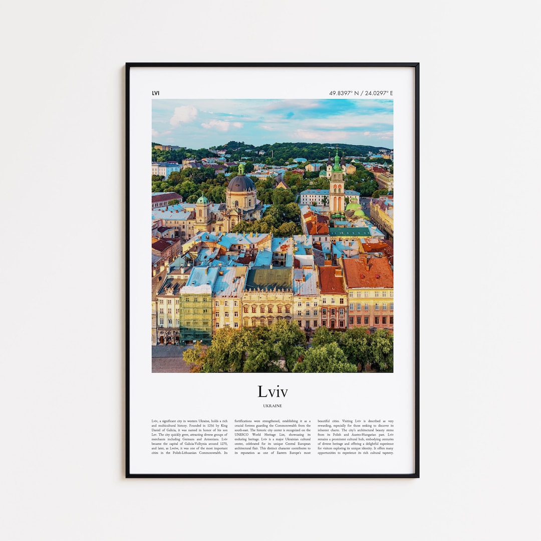 Lviv Color Print, Lviv Real Photo Poster, Lviv Travel Poster Gift ...