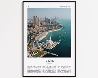 Jeddah Black and White Print, Jeddah Photo Poster, Jeddah Travel Poster ...