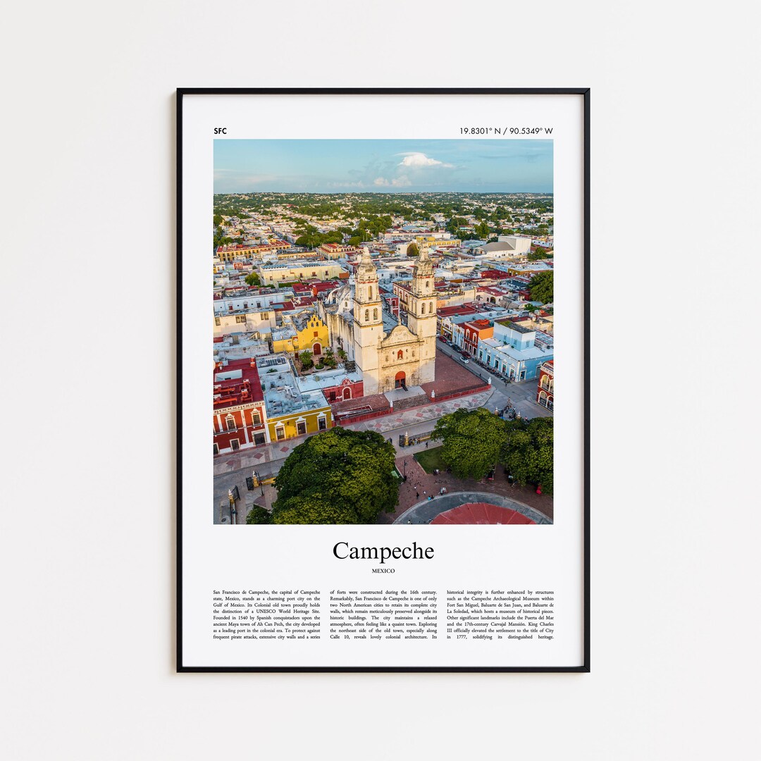 San Francisco De Campeche Color Print, San Francisco De Campeche Real ...