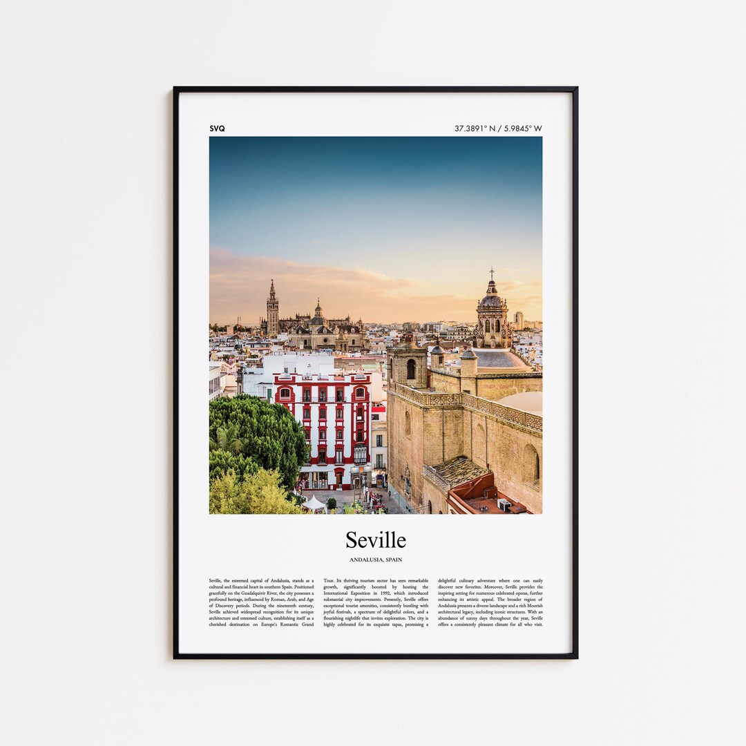 Seville Color Print, Seville Real Photo Poster, Seville Travel Poster ...