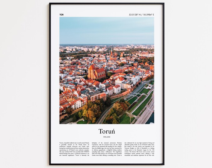 Toruń Map, Toruń Plan, Toruń City Map, Torun Print, Poland Map, Map of ...