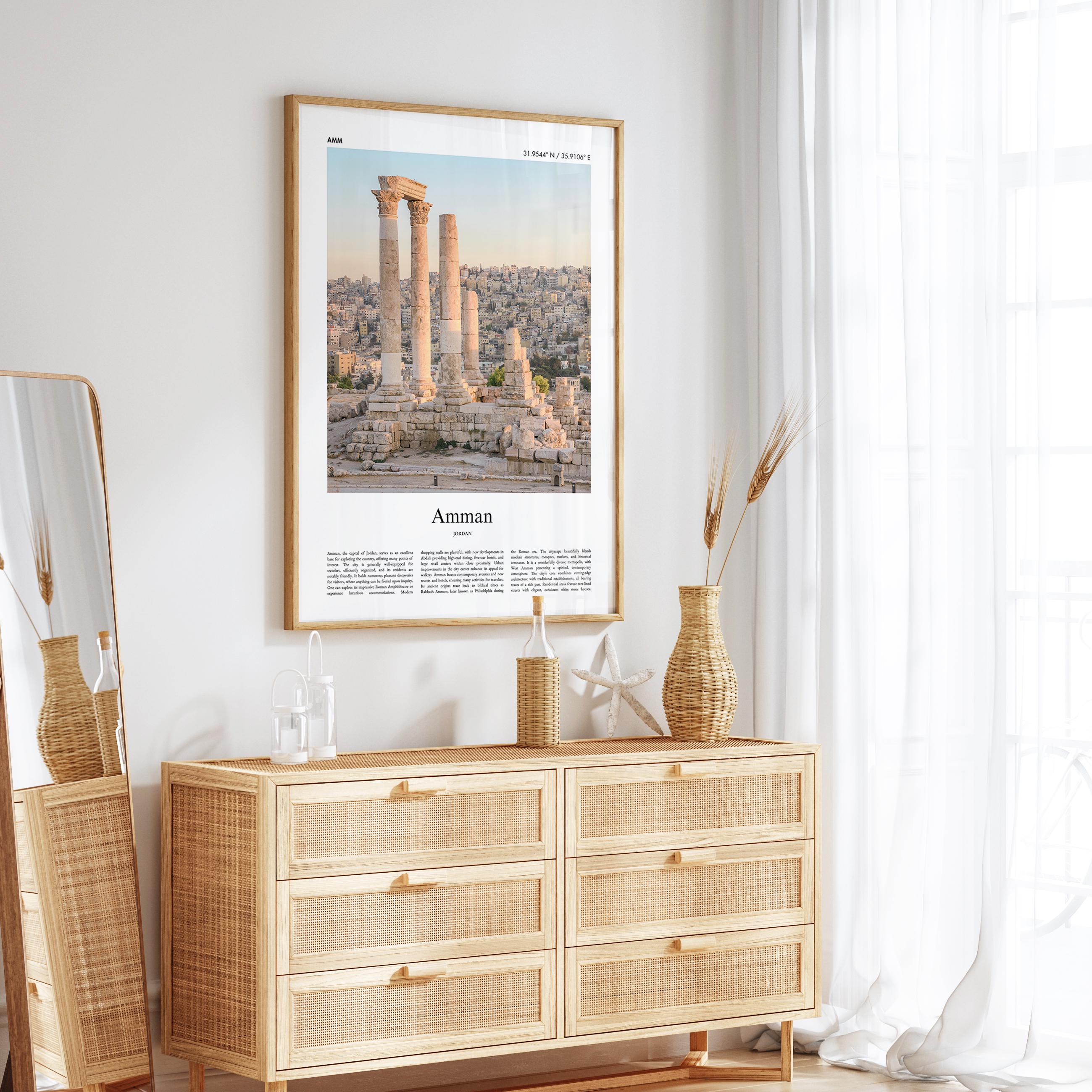 Amman Color Print, Amman Real Photo Poster, Amman Travel Poster Gift ...