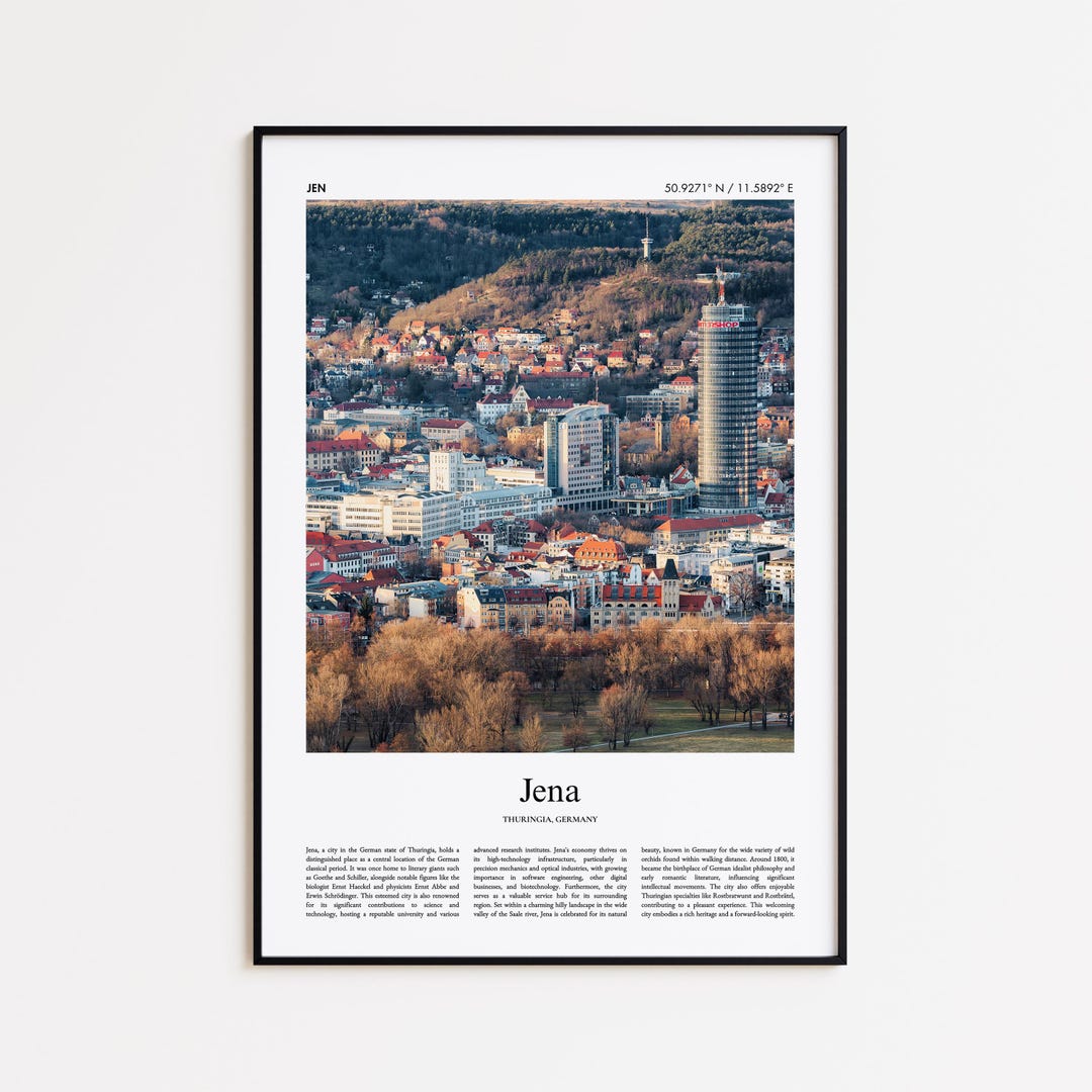 Jena Color Print, Jena Real Photo Poster, Jena Travel Poster Gift ...