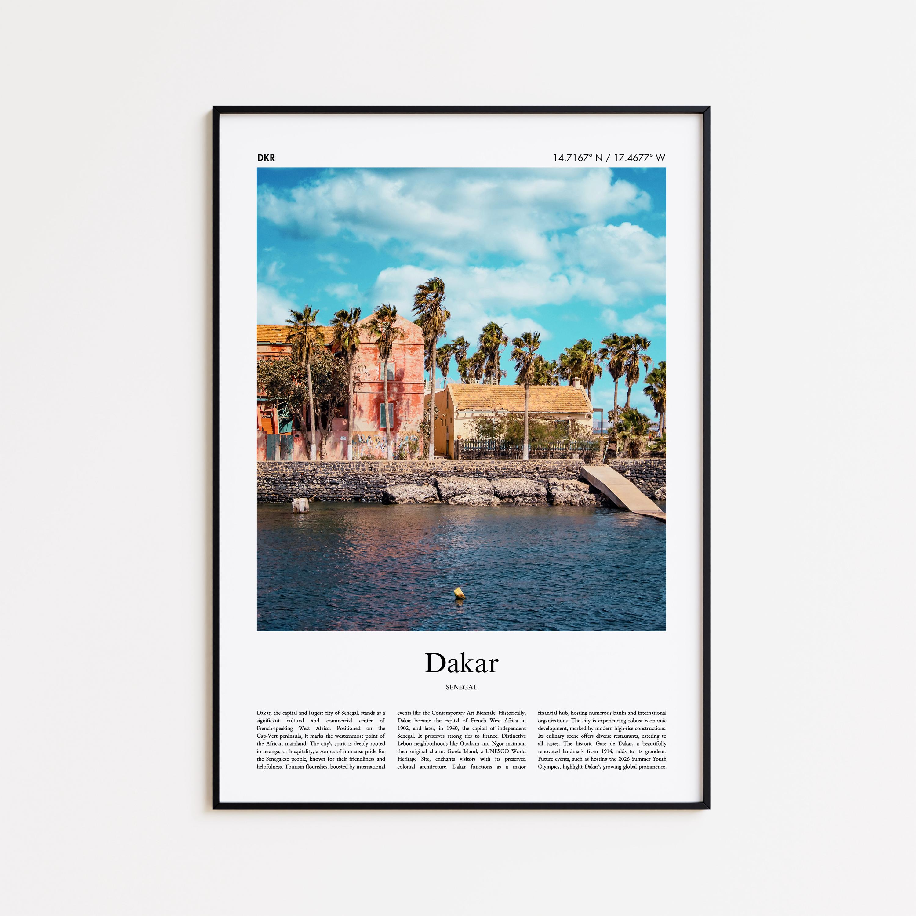 Dakar Color Print, Dakar Real Photo Poster, Dakar Travel Poster Gift ...