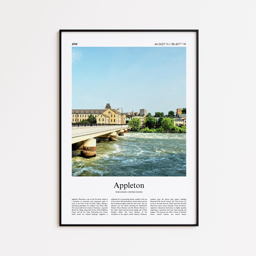 Appleton Color Print, Appleton Real Photo Poster, Appleton Travel ...