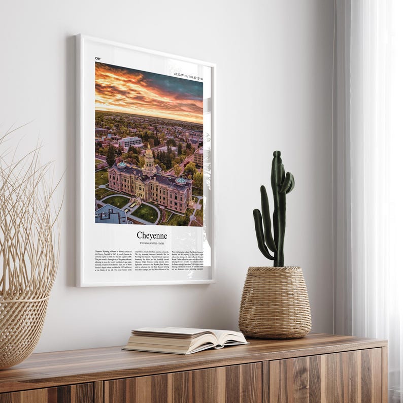 Cheyenne Color Print, Cheyenne Real Photo Poster, Cheyenne Travel ...