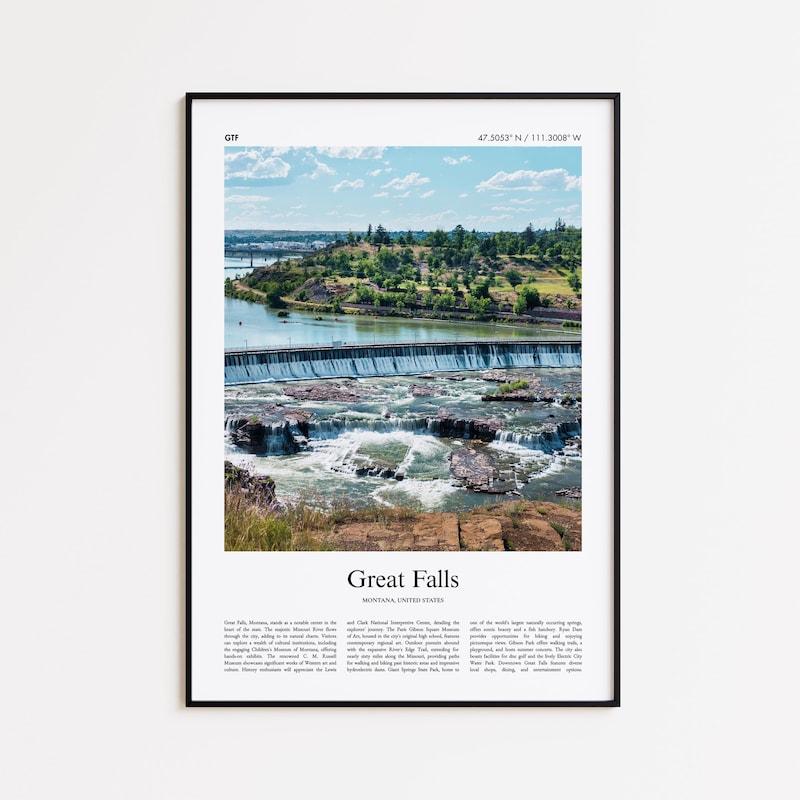 Great Falls Montana - Etsy