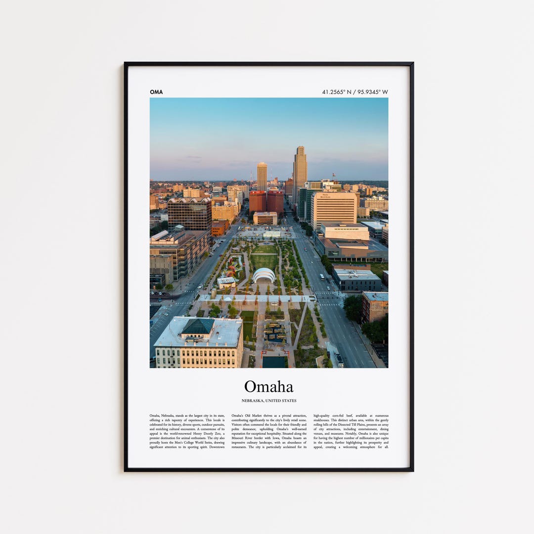 Omaha Color Print, Omaha Real Photo Poster, Omaha Travel Poster Gift ...
