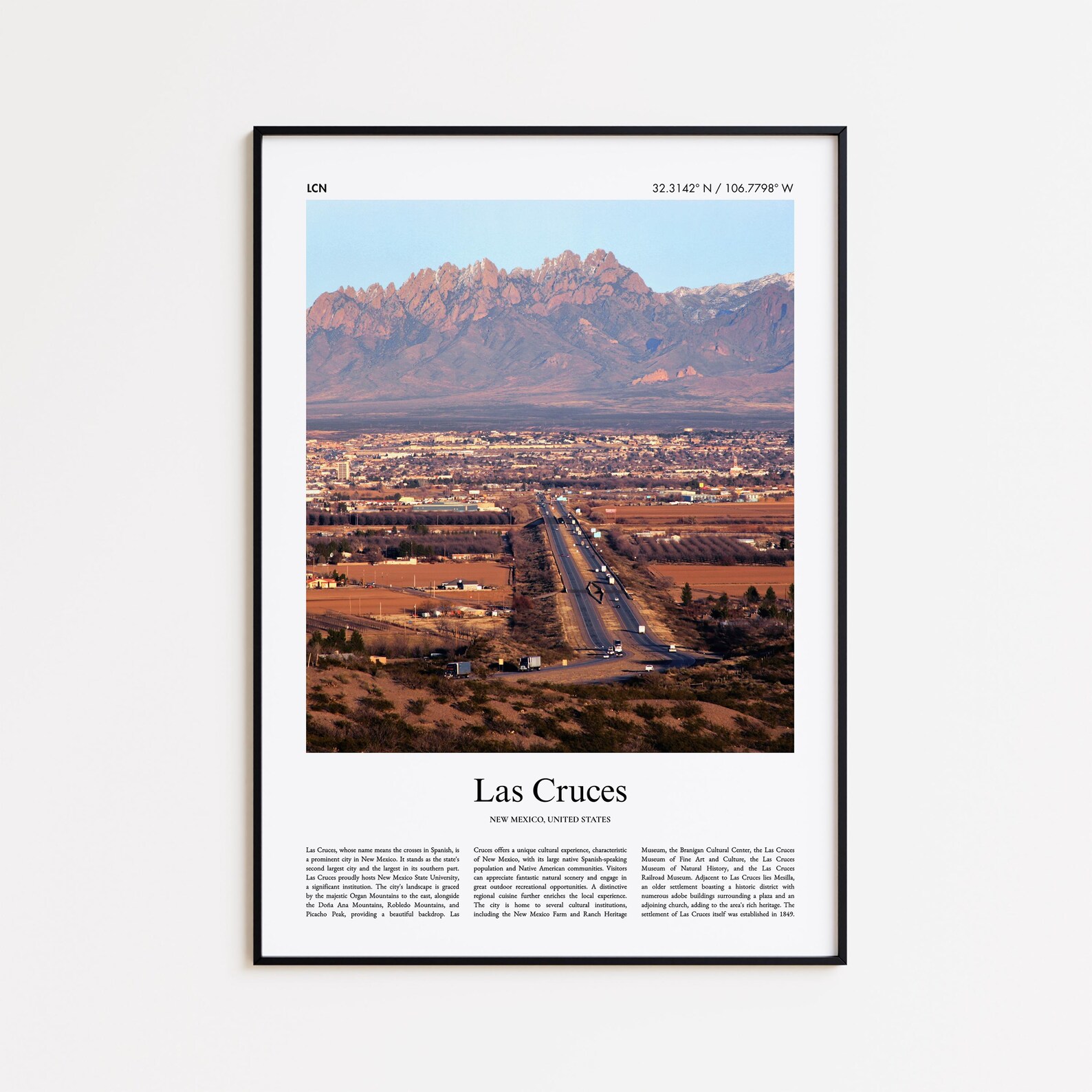 Las Cruces Color Print, Las Cruces Real Photo Poster, Las Cruces Travel ...