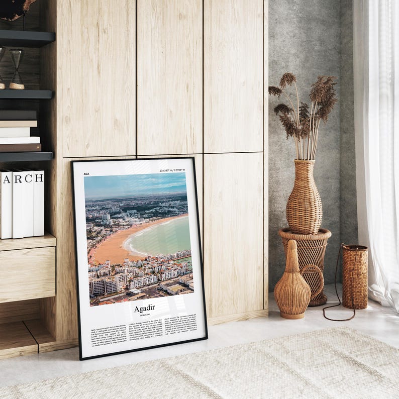 Agadir Color Print, Agadir Real Photo Poster, Agadir Travel Poster Gift ...