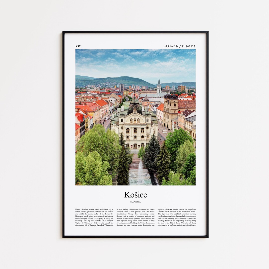 Kosice Color Print, Kosice Real Photo Poster, Kosice Travel Poster Gift ...