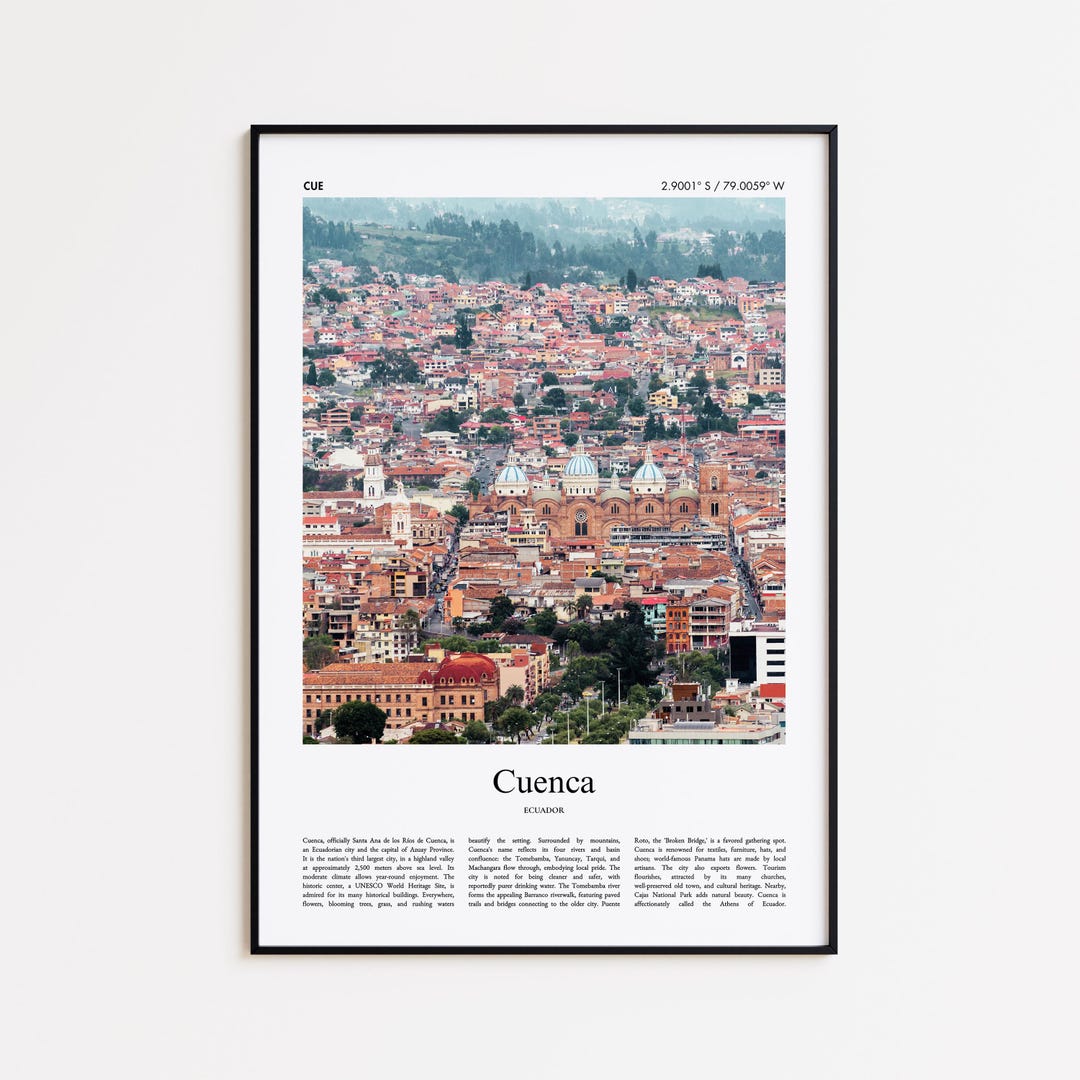Cuenca Color Print, Cuenca Real Photo Poster, Cuenca Travel Poster Gift ...