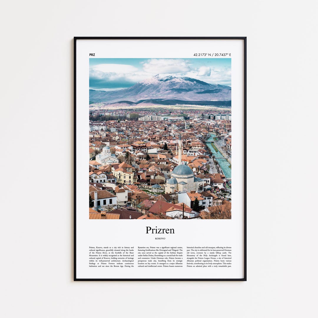 Prizren Color Print, Prizren Real Photo Poster, Prizren Travel Poster ...