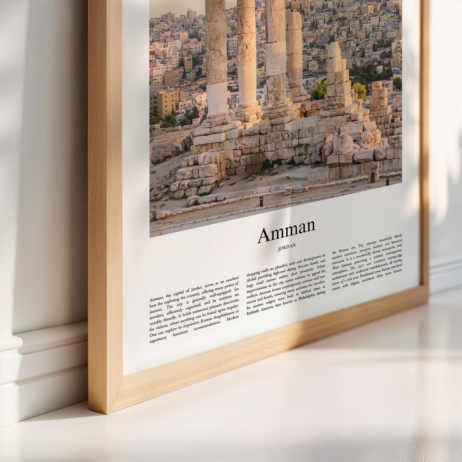 Amman Color Print, Amman Real Photo Poster, Amman Travel Poster Gift ...