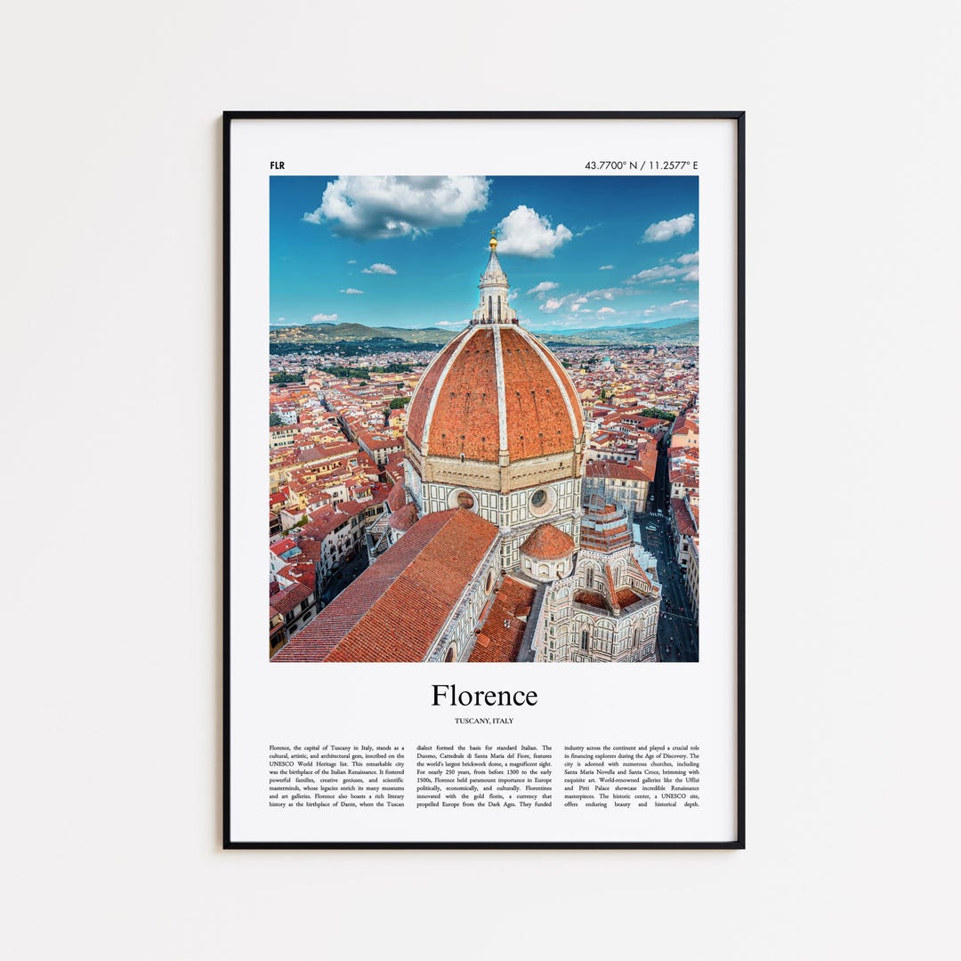 Florence Color Print, Florence Real Photo Poster, Florence Travel ...