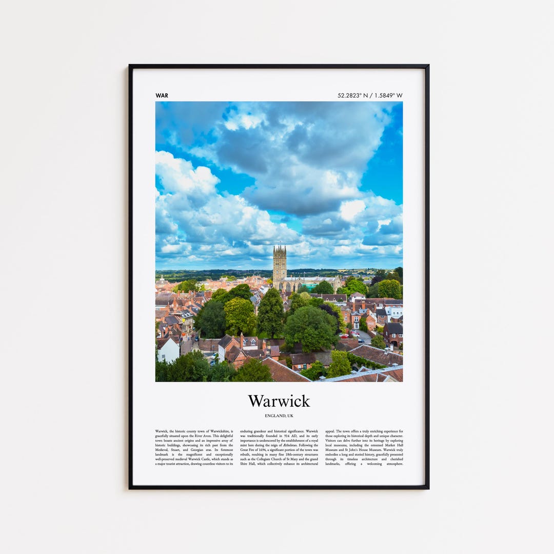 Warwick Color Print, Warwick Real Photo Poster, Warwick Travel Poster ...