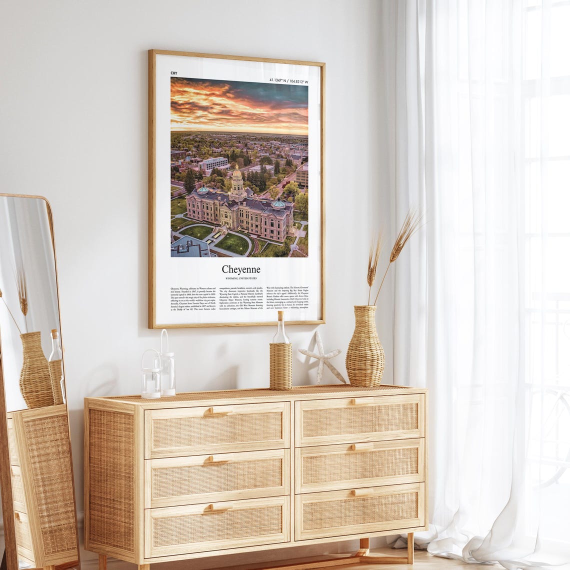 Cheyenne Color Print, Cheyenne Real Photo Poster, Cheyenne Travel ...