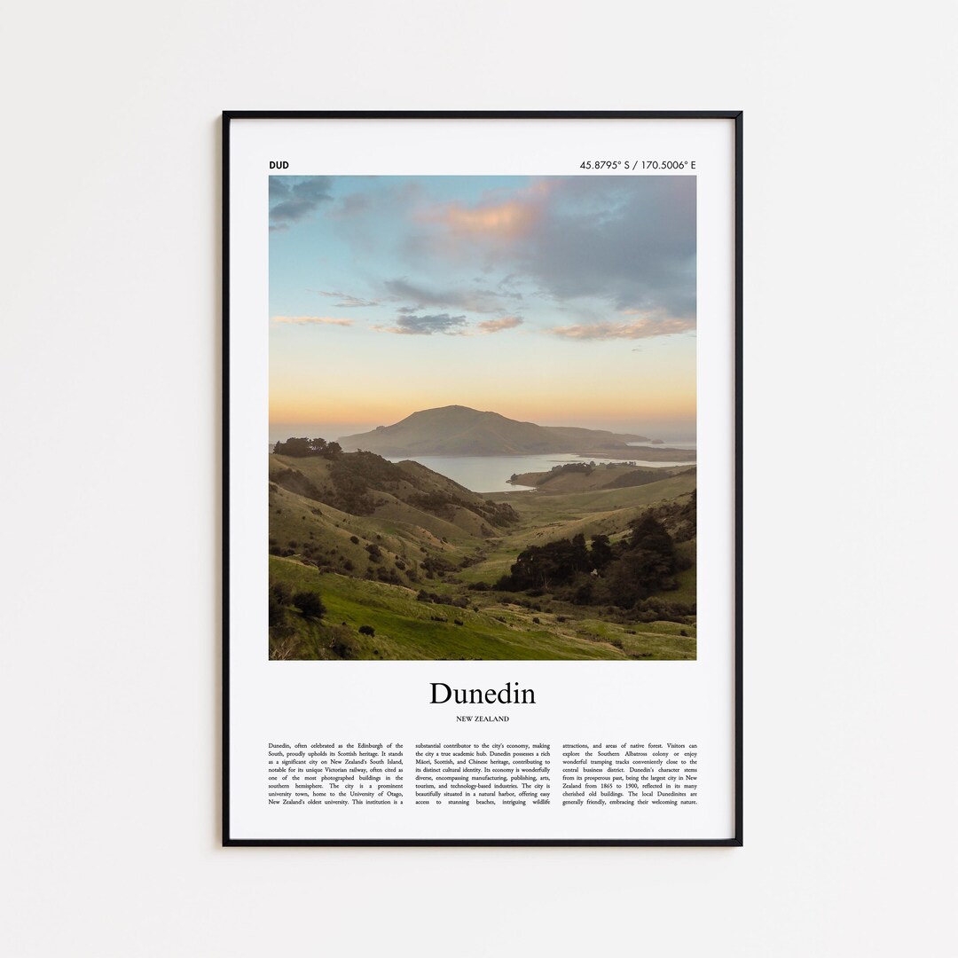 Dunedin Color Print, Dunedin Real Photo Poster, Dunedin Travel Poster ...