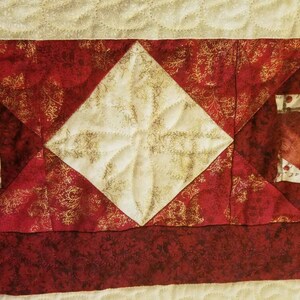 Red and Cream With Cardinals Fabric Queen Quilt - Etsy
