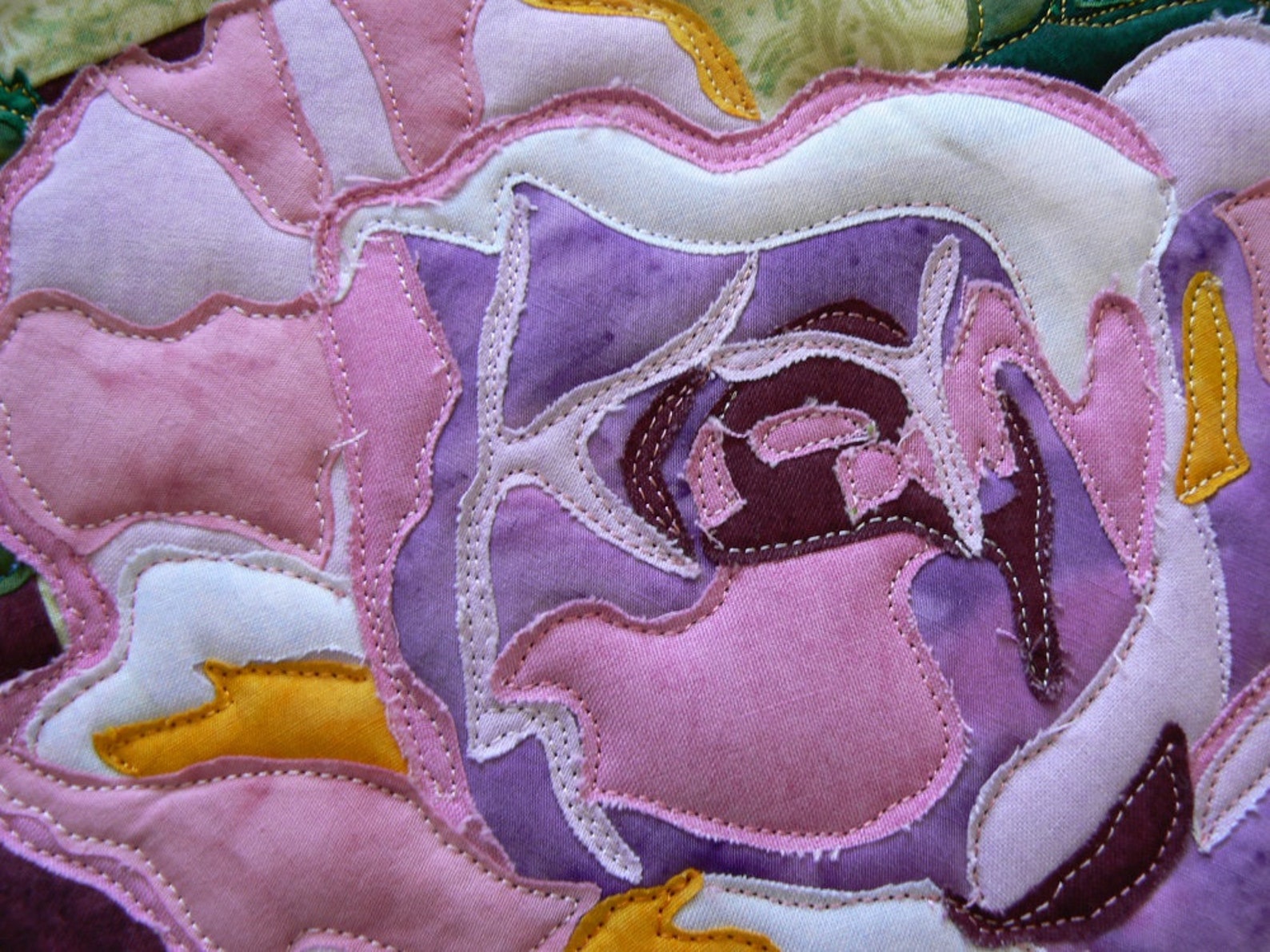 Rose Applique Wall Hanging - Etsy