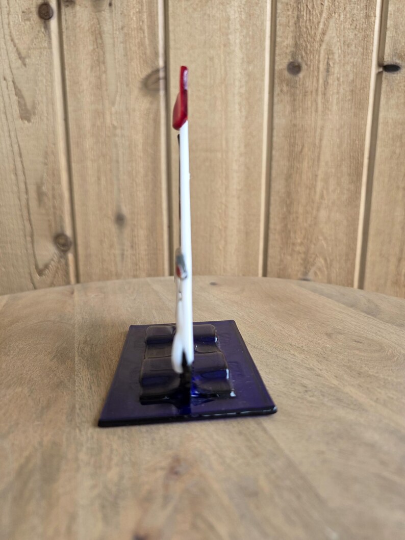 Fused Glass Sailboat Gift Small Sailboat Nautical Decor Tabletop ...