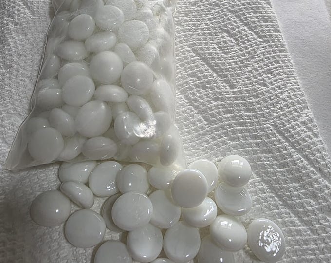 COE 96 Glass Pebbles Fuseable White Rare Spectrum System (oceanside ...