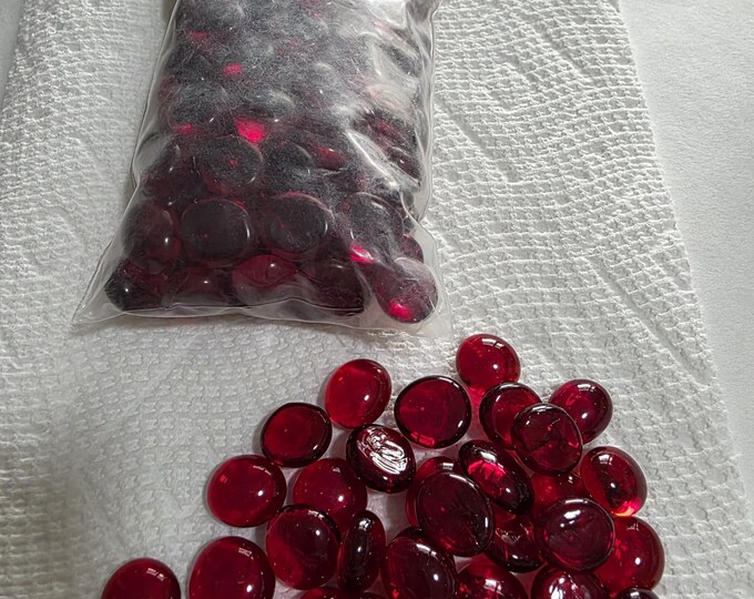 COE 96 Glass Pebbles Fuseable Red Rare Spectrum System (oceanside ...