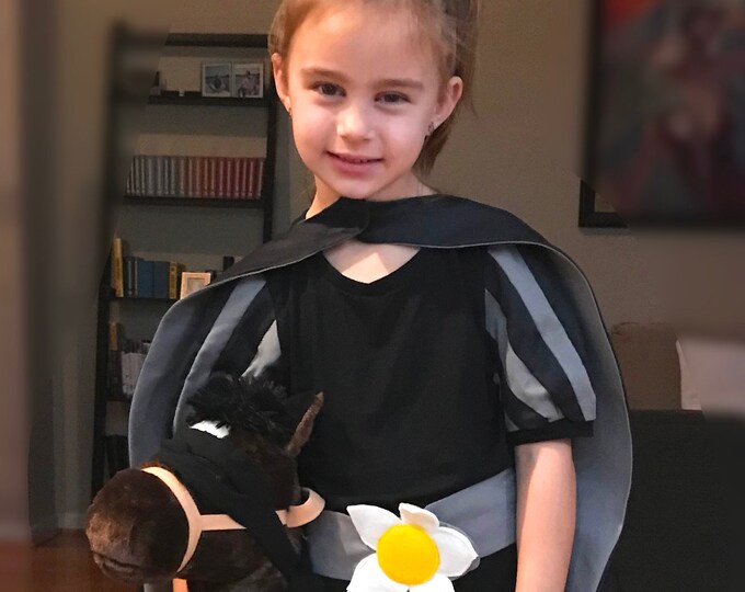 SEWING PATTERN. Princess in Black Magnolia Costume. Cape and Belt ...