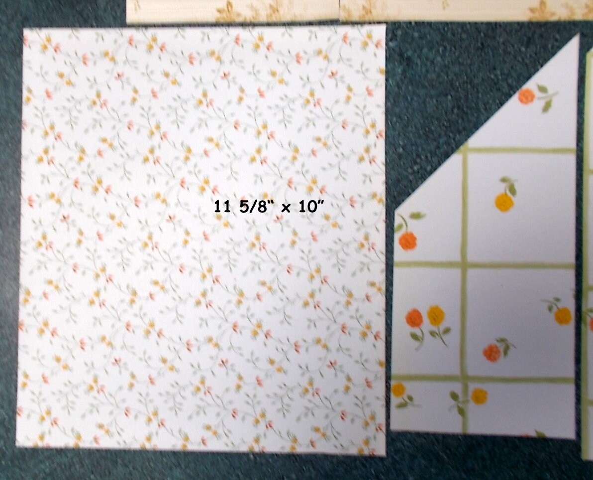 Vintage 1981 Wallpaper 17 Pages Yellows/greens/florals/stripes - Etsy