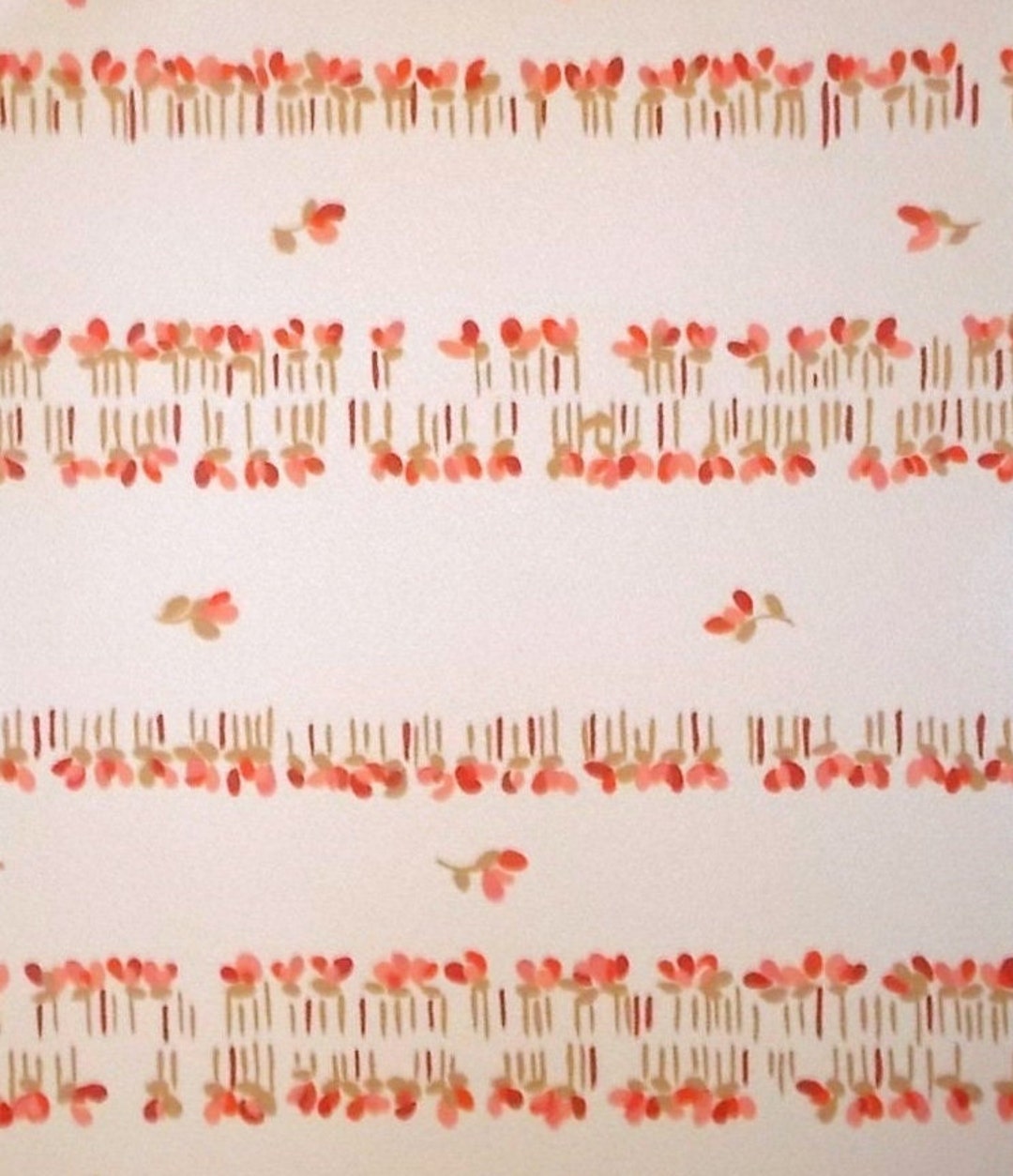 Vintage 1981 Wallpaper 8 Pages Creams/tans/browns/florals/doll Fairy ...
