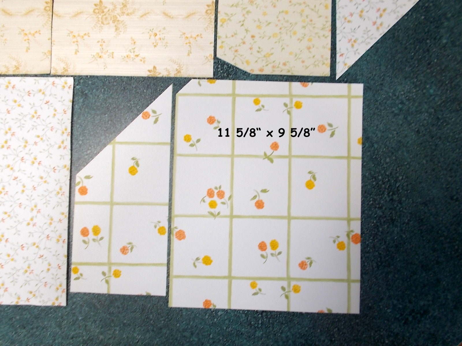 Vintage 1981 Wallpaper 17 Pages Yellows/greens/florals/stripes - Etsy
