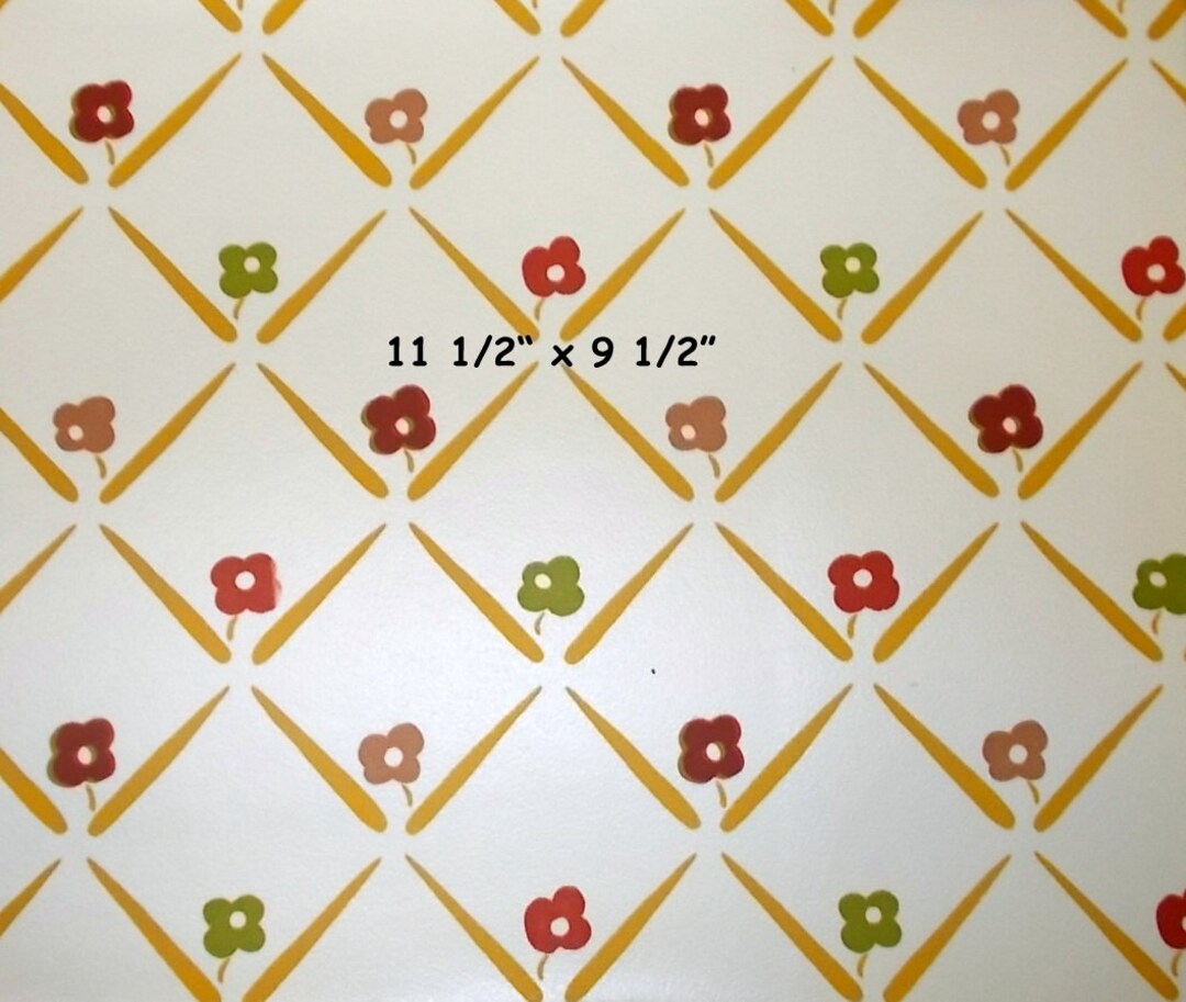 Vintage 1981 Wallpaper 7 Pages Confetti/floral/stripes Doll Fairy ...