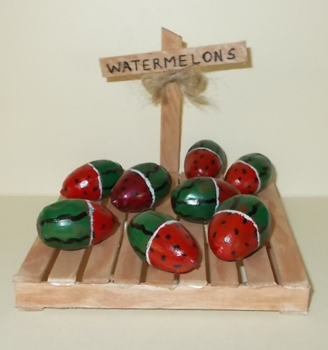8 Mini Watermelons on a Pallet Summer Table Shelf Party Decor - Etsy ...