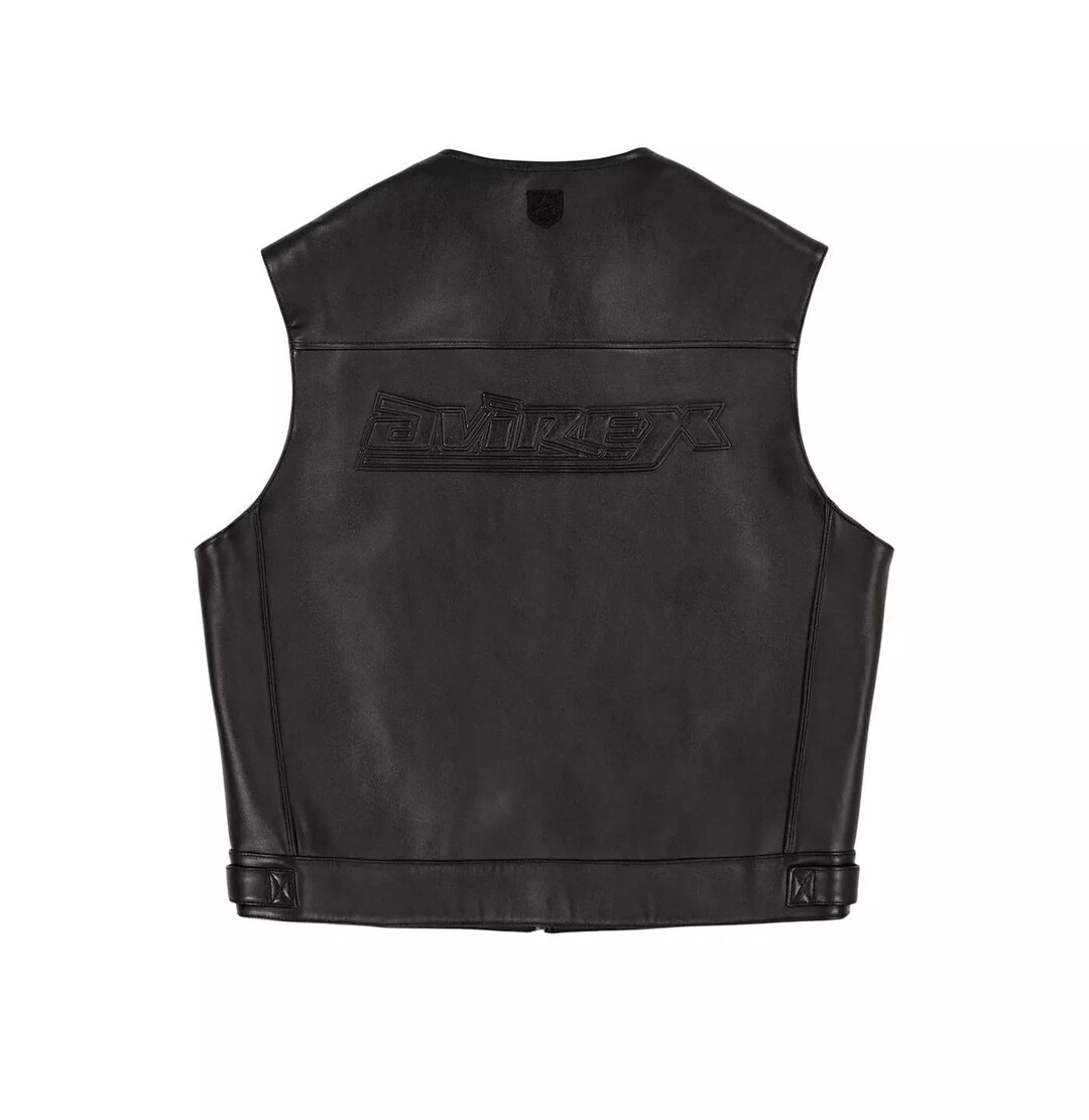 Handmade New Avirex Style Rider Vest | Men’s Real Leather Biker ...
