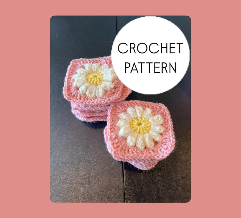 Daisy Granny Square Crochet Pattern • PDF Only - Etsy