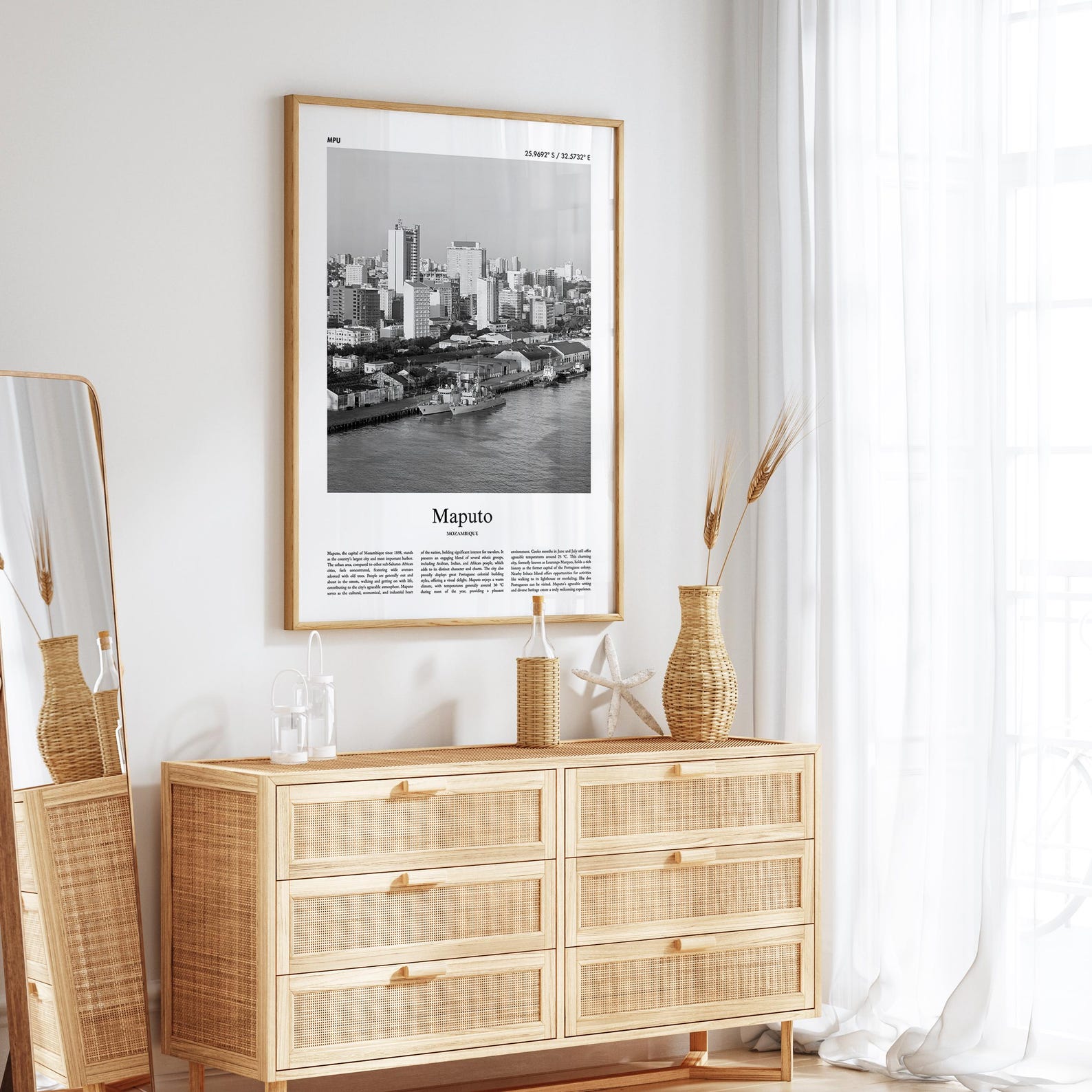 Maputo Black and White Print, Maputo Photo Poster, Maputo Travel Poster ...