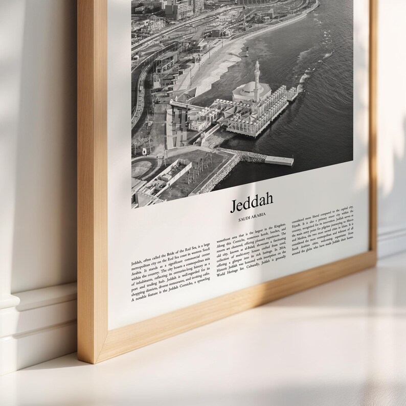Jeddah Black and White Print, Jeddah Photo Poster, Jeddah Travel Poster ...