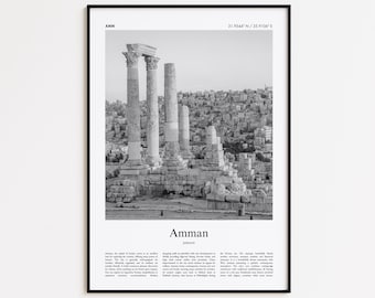Amman Color Print, Amman Real Photo Poster, Amman Travel Poster Gift ...
