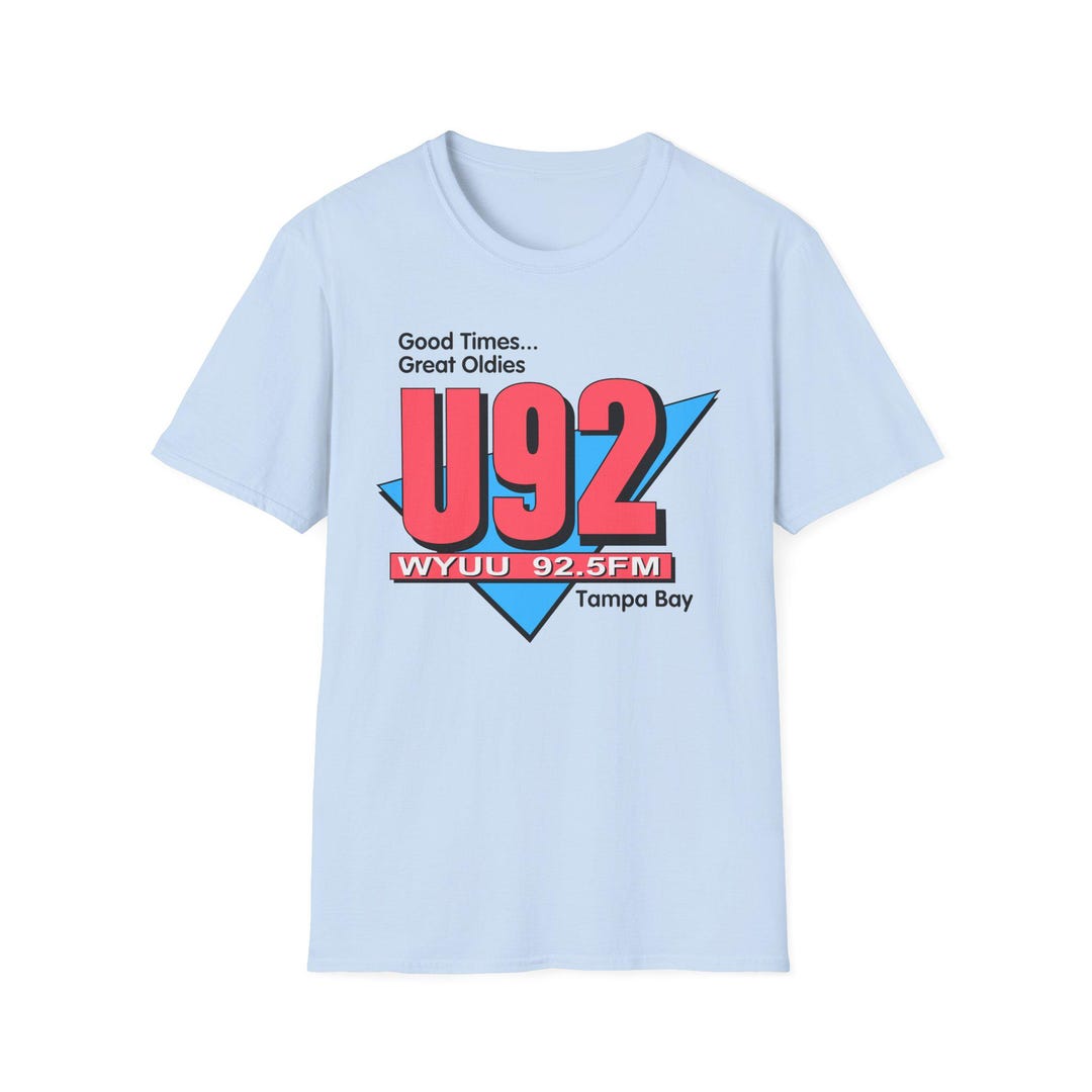 U92 Radio Station T-shirt, Tampa Bay, Oldies - Etsy