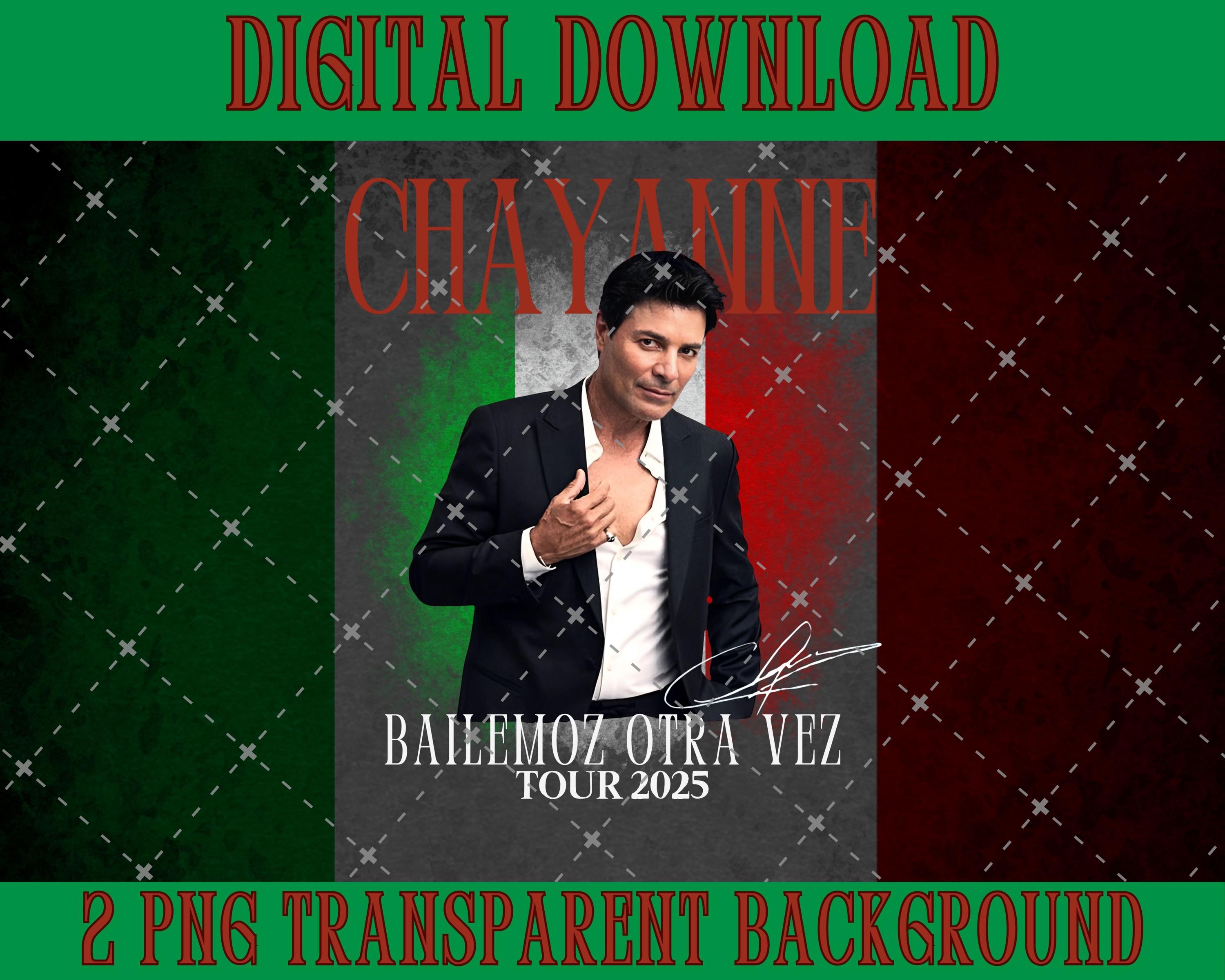 CHAYANNE 2025 T-shirt Design, T-shirt PNG, Bailamos Otra Vez, Chayanne ...