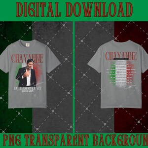 CHAYANNE 2025 T-shirt Design, T-shirt PNG, Bailamos Otra Vez, Chayanne ...