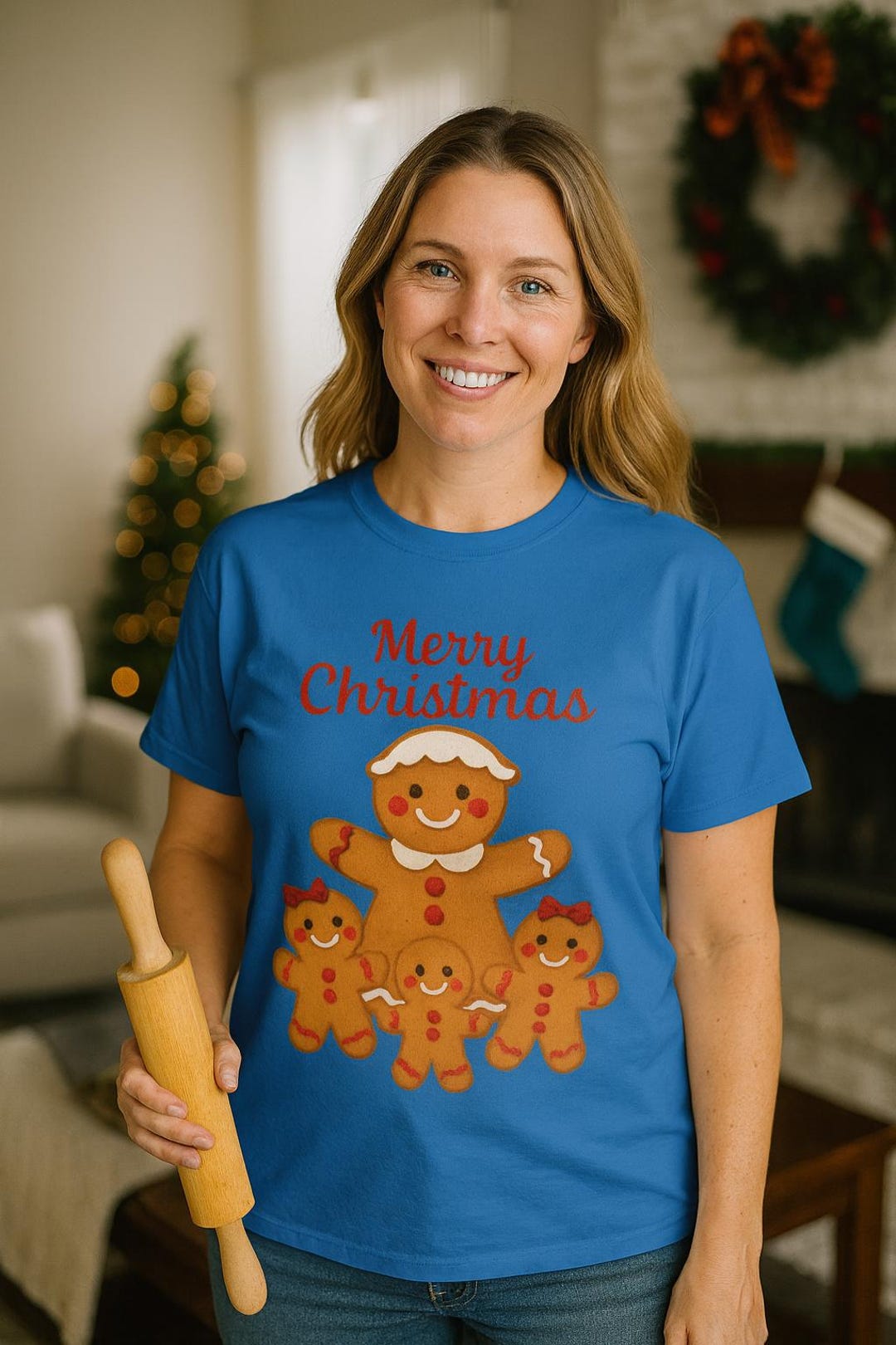 Christmas Mama Gingerbread T-shirt, Holiday Baking Crew Tee - Etsy