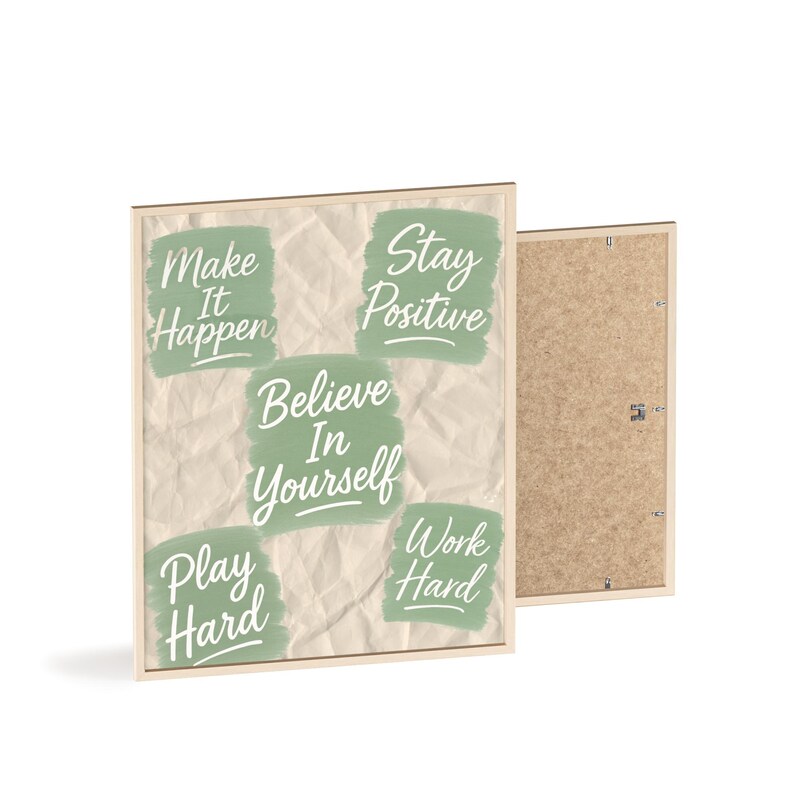 Poster, Inspirational Quotes, Sage Green Wall Art, Motivational Artwork ...