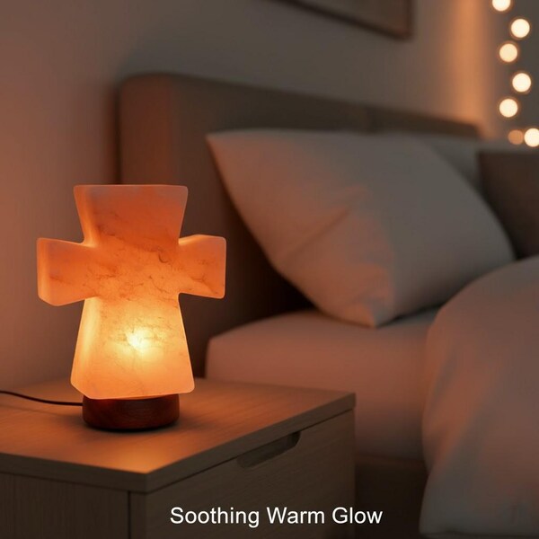 Himalayan Salt Cross Salt Lamp - Etsy