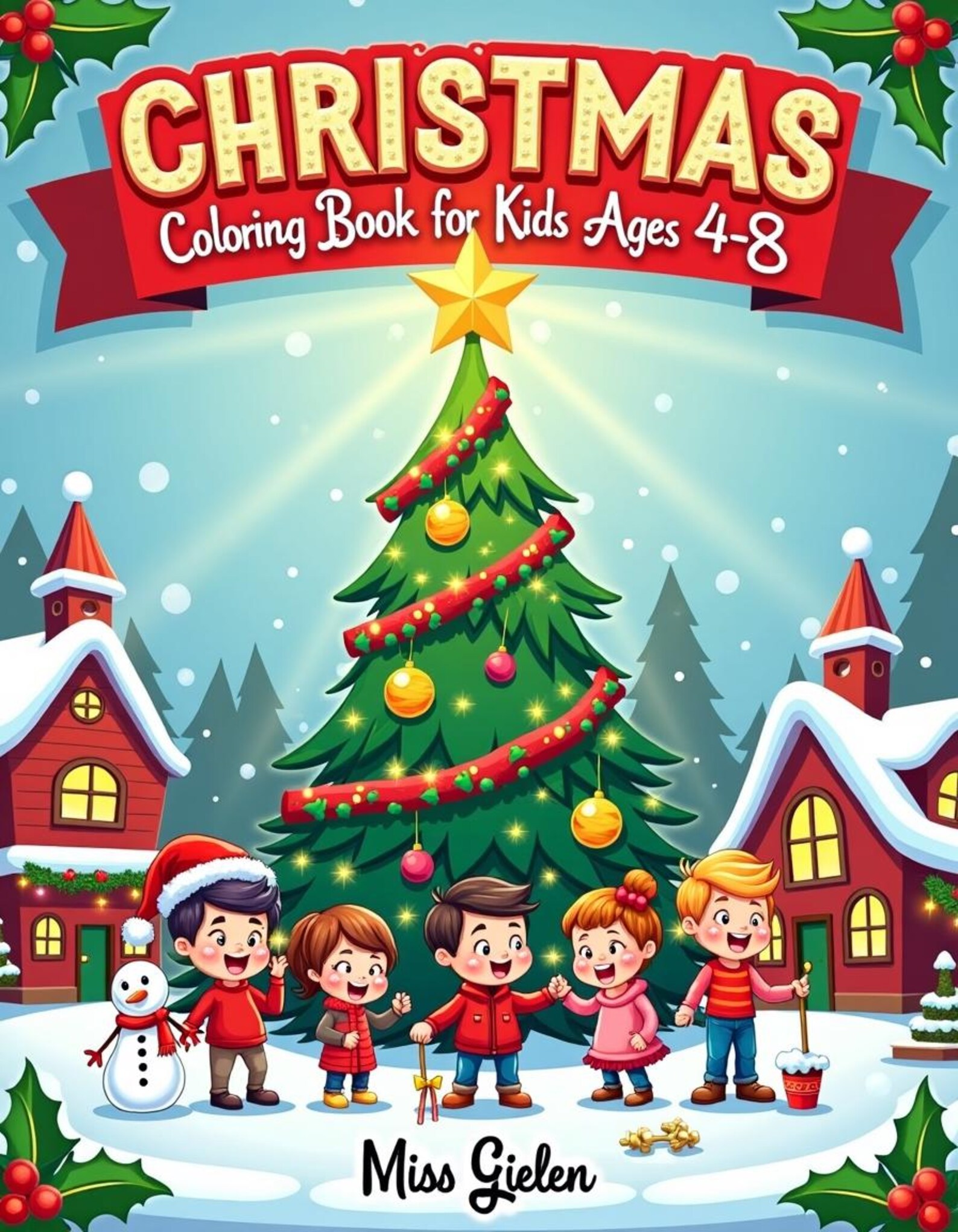 Christmas Coloring Book for Kids – 70 Festive Pages With Santa, Elves ...