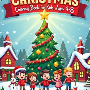 Christmas Coloring Book for Kids – 70 Festive Pages With Santa, Elves ...