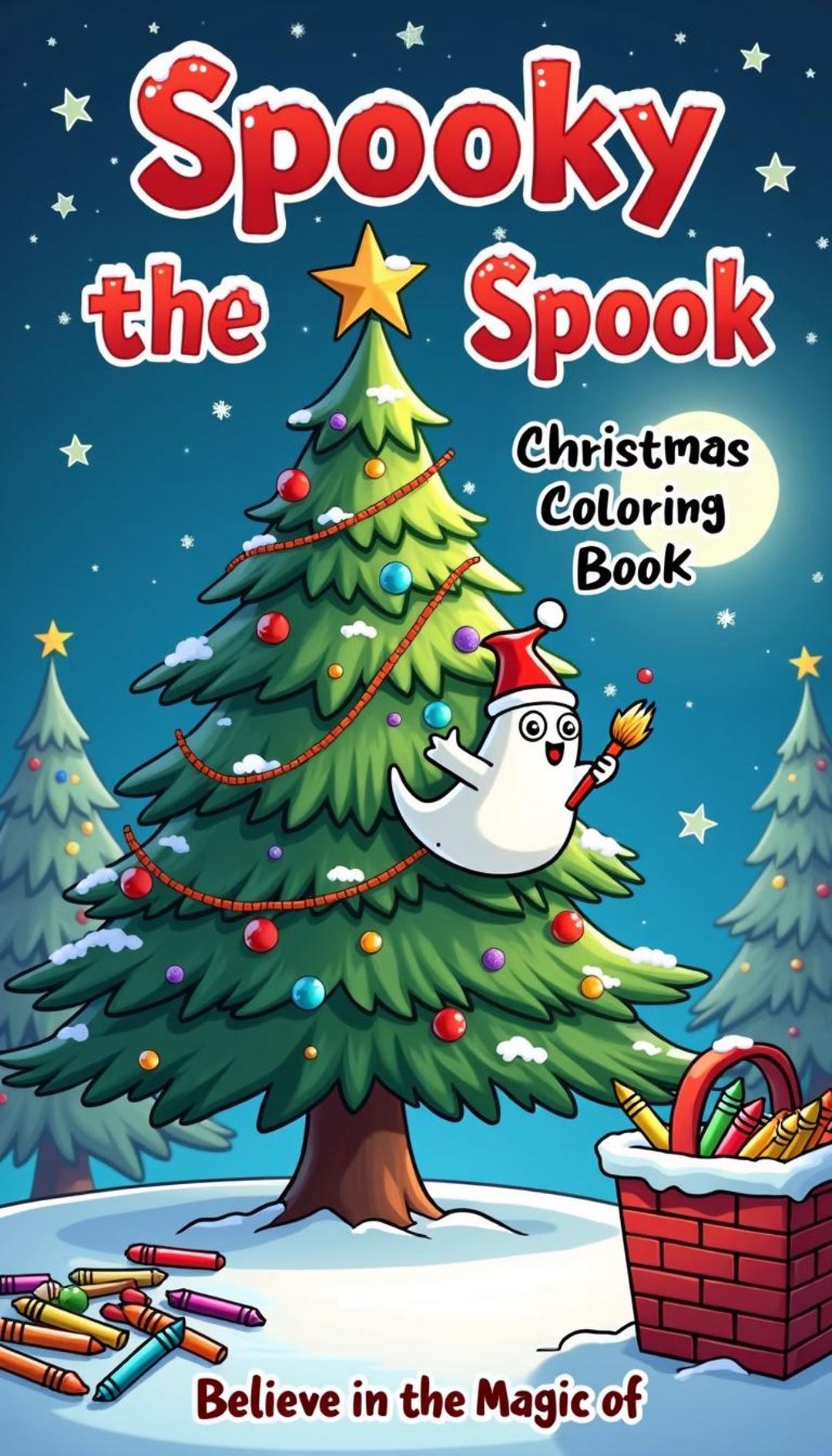 Spooky the Spook Christmas Coloring Book – 150+ Cozy & Cute Christmas ...