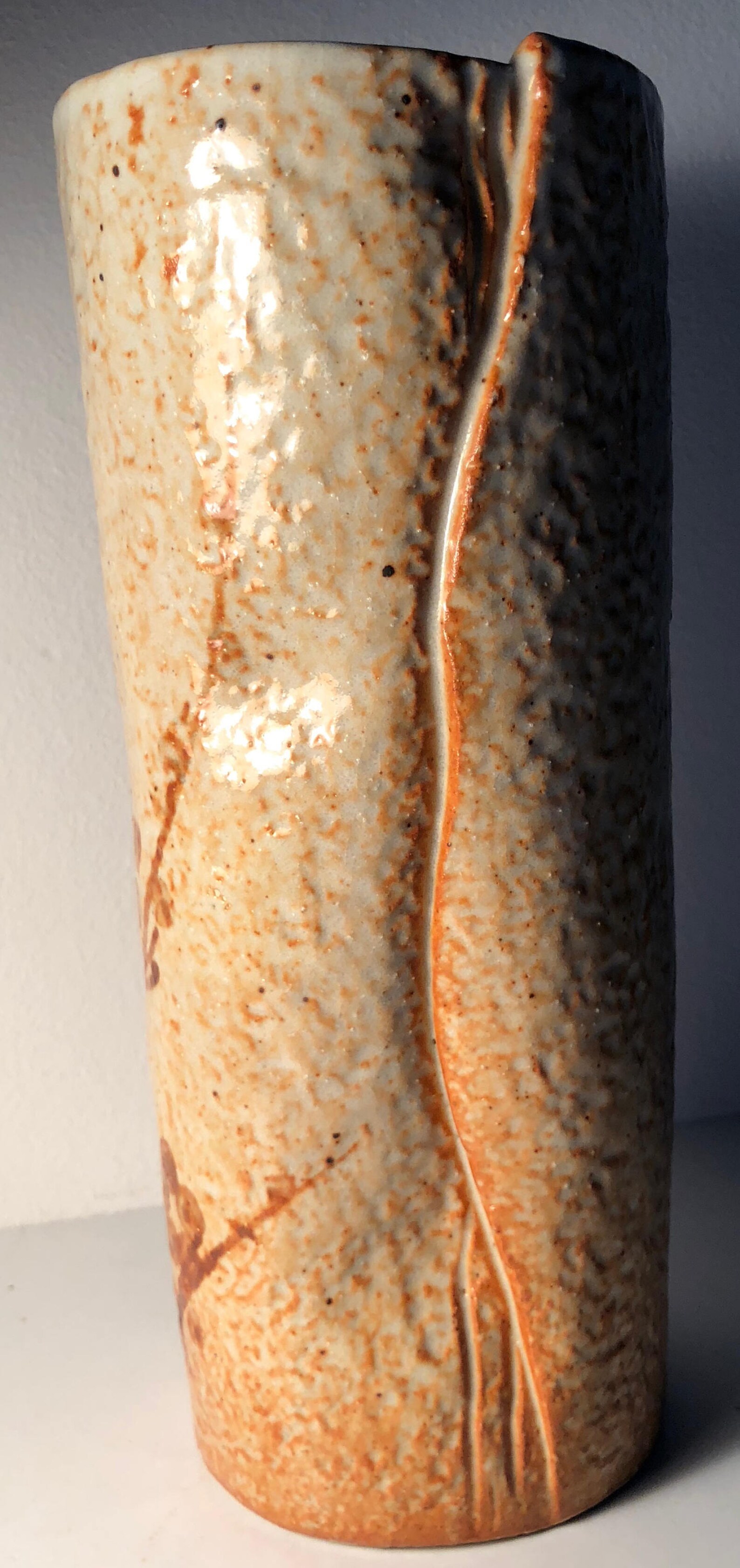 Unusual Vintage 70s Ceramic Stoneware Pottery Vase Retro Mid - Etsy