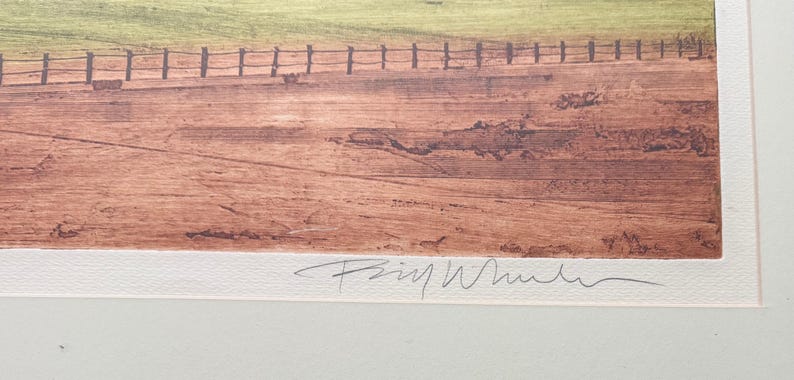 Vintage Landscape "new Planting" Screen Print Modern Art Signed Wheeler ...